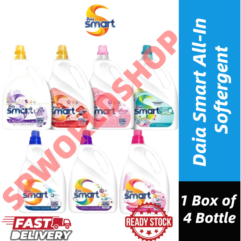 【READY STOCK】Daia Smart All-In Softergent Liquid Detergent 3.6kg 1 Box ...