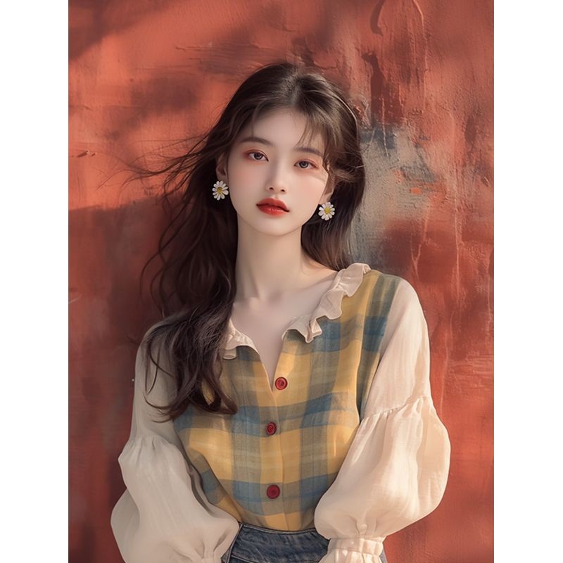 Shirt Women's High-End Light Luxury Age-Reducing Western Style 2024 ...