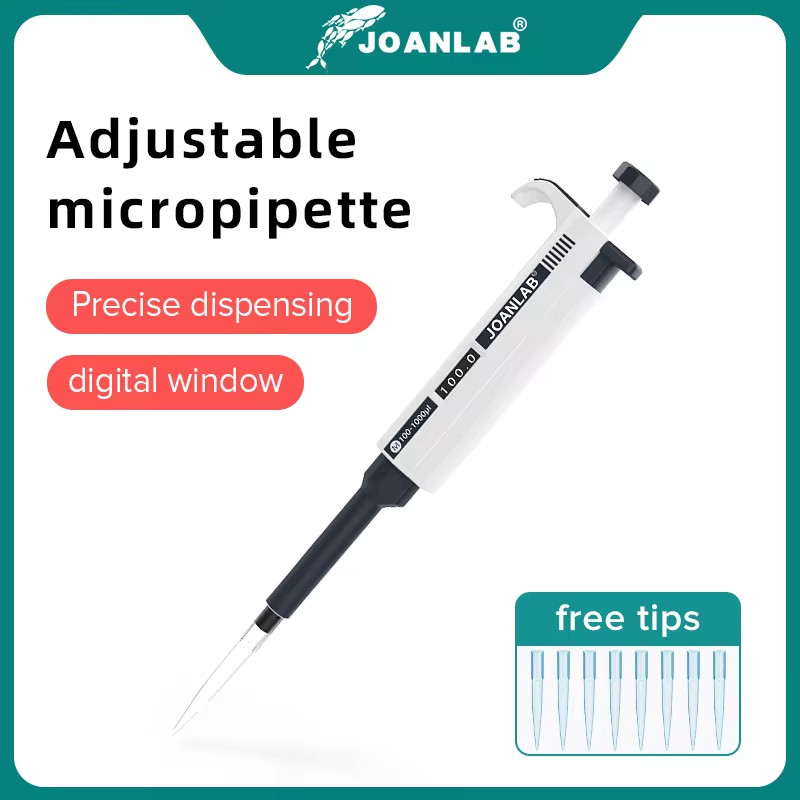JOANLAB Micropipette Laboratory Automatic Pipette Digital Adjustable ...