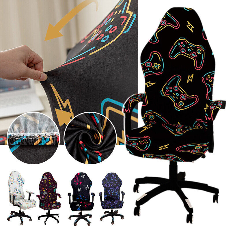 Gaming Chair Cover Armchair Slipcovers Computer Seat Cover Stretch ...