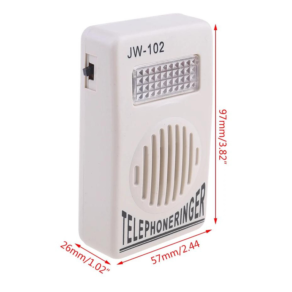 Loud Sound Telephone Ringer Amplifier with Flashing Light for Landline ...