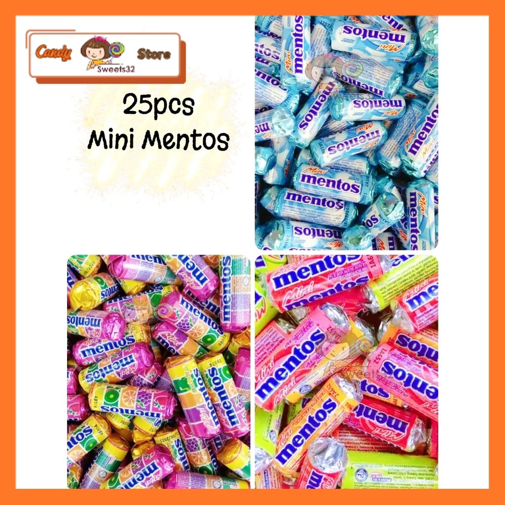 25pcs Mini Mentos Chewy Candy | Shopee Malaysia