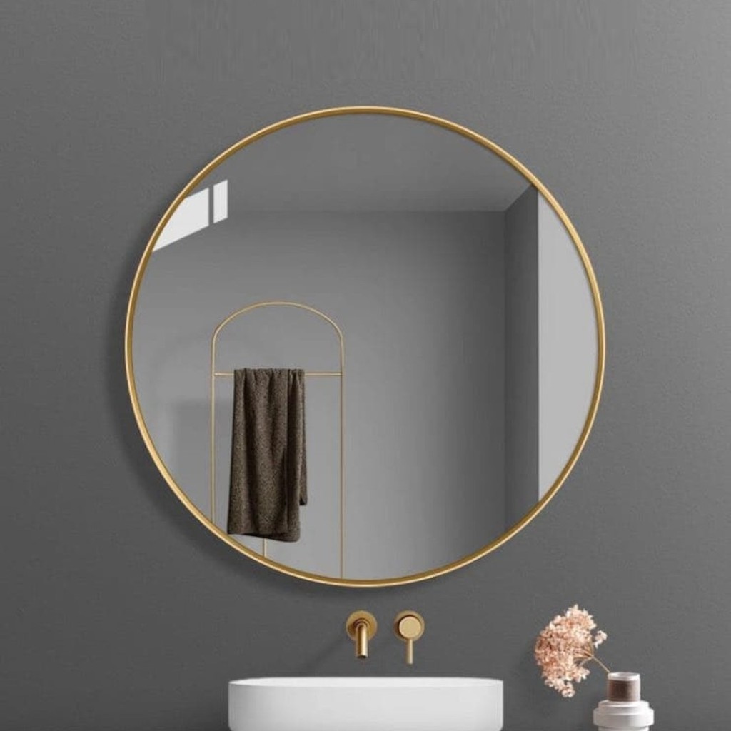 Premium Black Mirror Bathroom Mirror Cermin Bilik Mandi Wall Mirror ...