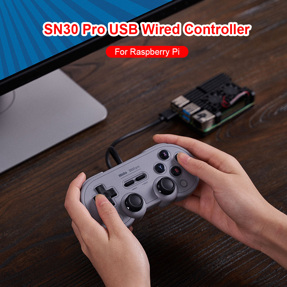 keepdreaming 8Bitdo SN30 Pro USB Wired Controller for Switch PC Steam Vibration Game Joystick ...