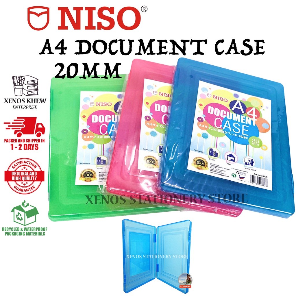 NISO 8120 A4 SIZE 20MM DOCUMENT CASE (READY STOCK / 100% ORIGINAL ...