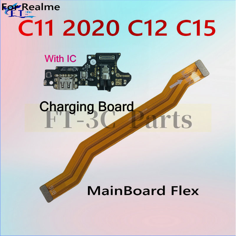 For Realme C11 2020 C12 C15 USB Dock Charging Port Charger Board Main ...