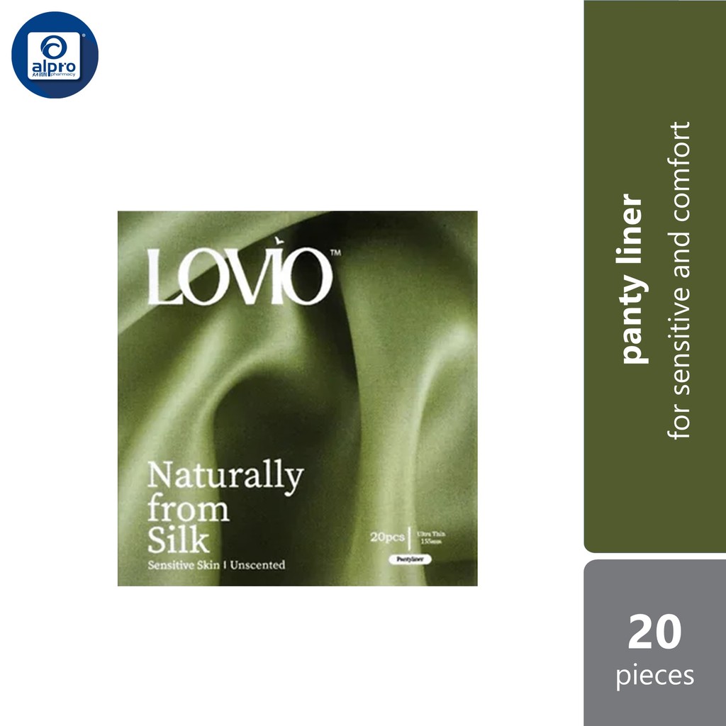 Lovio Sensitive Skin Silk Pantyliners 15.5cm 20s | For Sensitive and Comfort | Shopee Malaysia
