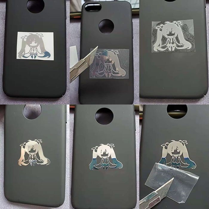Hatsune MIKU Metal Sticker Snow Hatsune Hatsune MIKU Mobile Phone ...