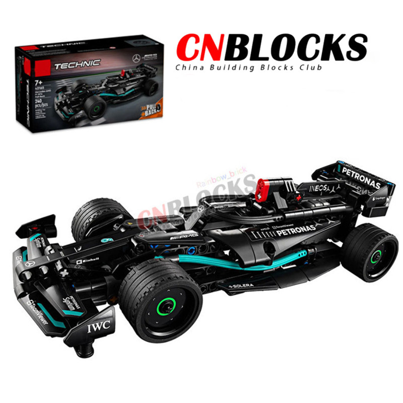 Mercedes-AMG F1 W14 Pull-Back Technic 42165(240 Pcs) Pull-back Car ...