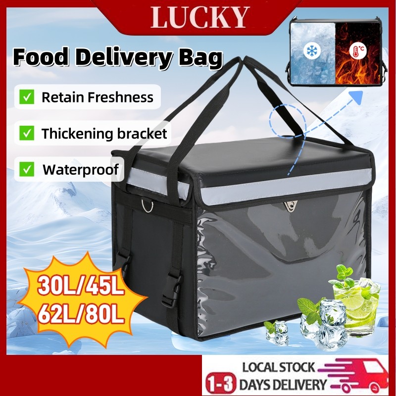 【SG Seller 】30L/45L/62L/80L Food Delivery Bag Box Insulated Takeout Box Food Business Takeout ...