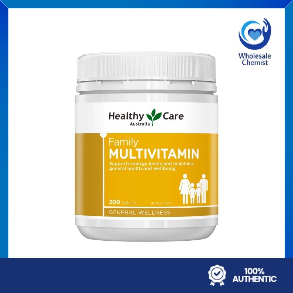 HealthyCare Family Multivitamin General Wellness [200 Tablets] | Shopee ...