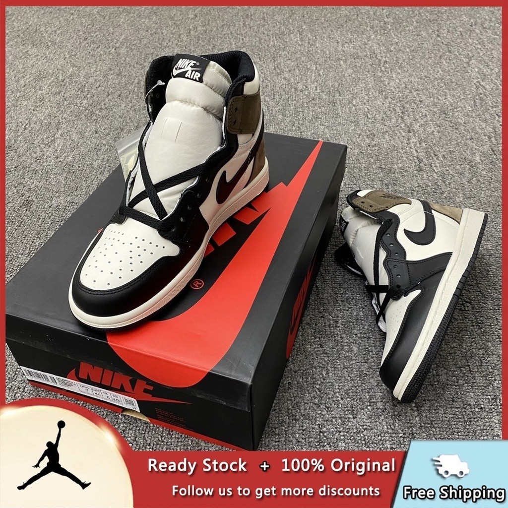 NK Air Jordan 1 Retro High OG Dark Mocha Men Running Shoes kasut sukan ...