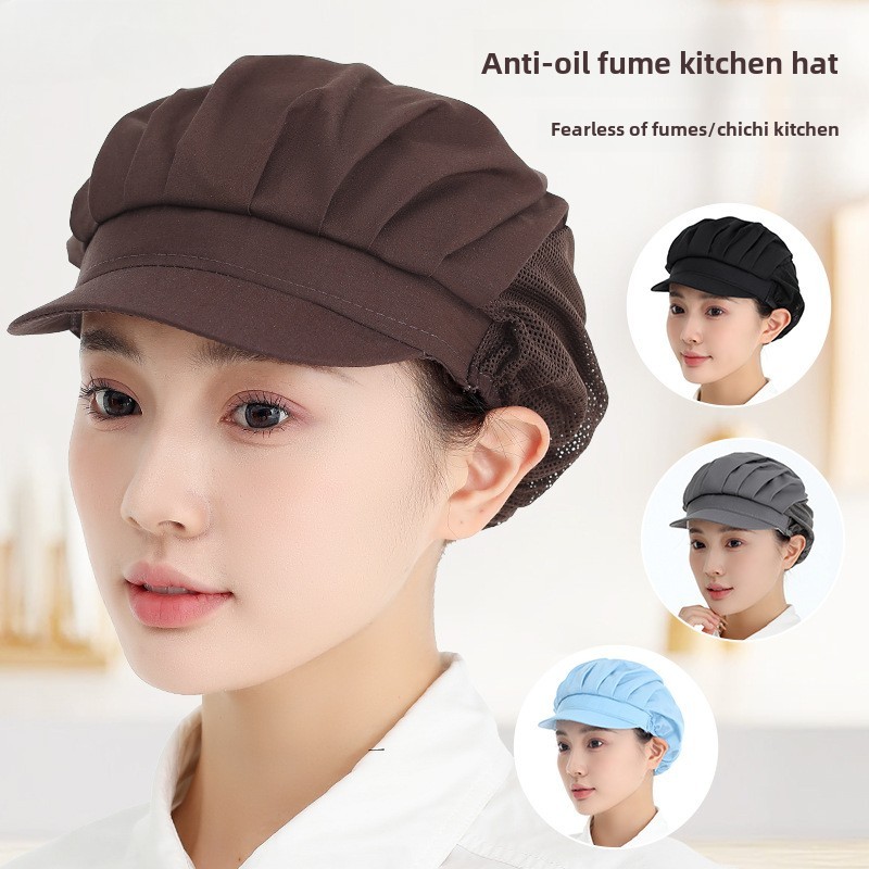 Unisex Chef Hat Adjustable Breathable Mesh Cap Restaurant Kitchen ...
