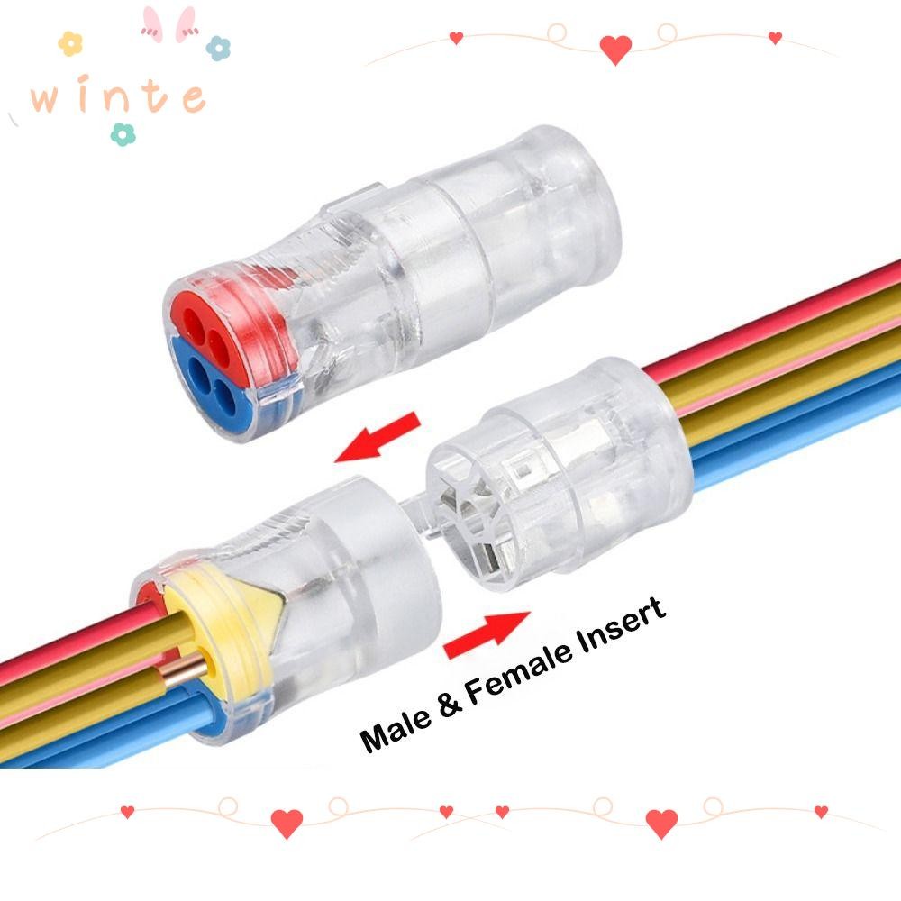 WINTE Wire Connector, Mini Universal Compact Quick Terminal Block ...