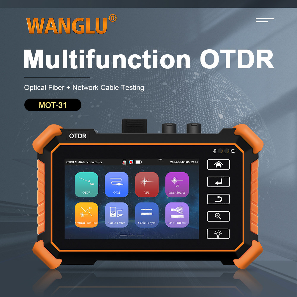 WANGLU Automic 4 Inch Mini OTDR MOT-31 1310/1550nm 26/24db Network ...