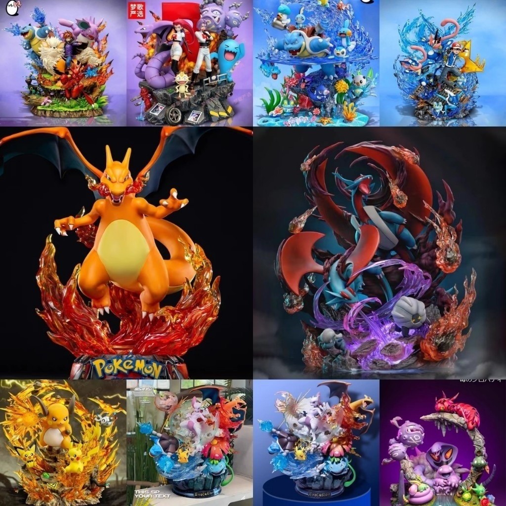 Blind Box Lucky Bag Pokemon Pocket Monster Figure Mewtwo Charizard ...