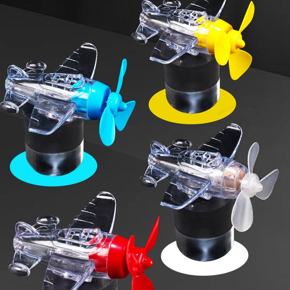 Creative Wind Power Generation LED Lights Aircraft Models Small Plane ...