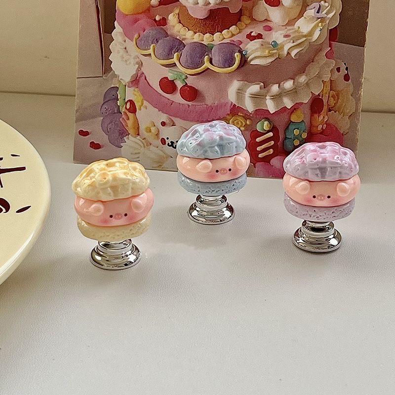 Cartoon Pig Toilet Press Flush Toilet Button Cute Toilet Lid Lifter ...
