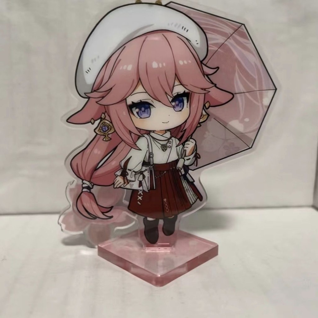 Genshin Impact Doujin Homemade Yae Miko 8cm Standee Desktop Decoration ...