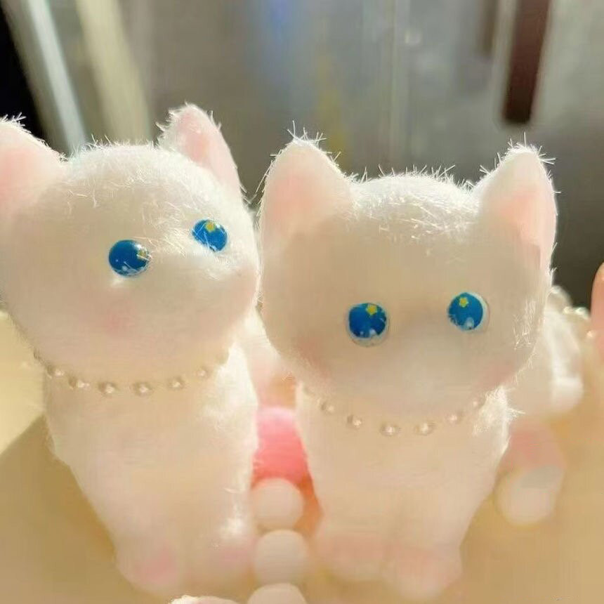 New Fur Squishy Cute Persian Cat Simulation Animal Doll Tpr Mochi Taba ...