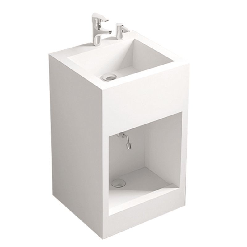 Slate Wash Basin Pedestal Outdoor Integrated Floor-Standing Face and ...
