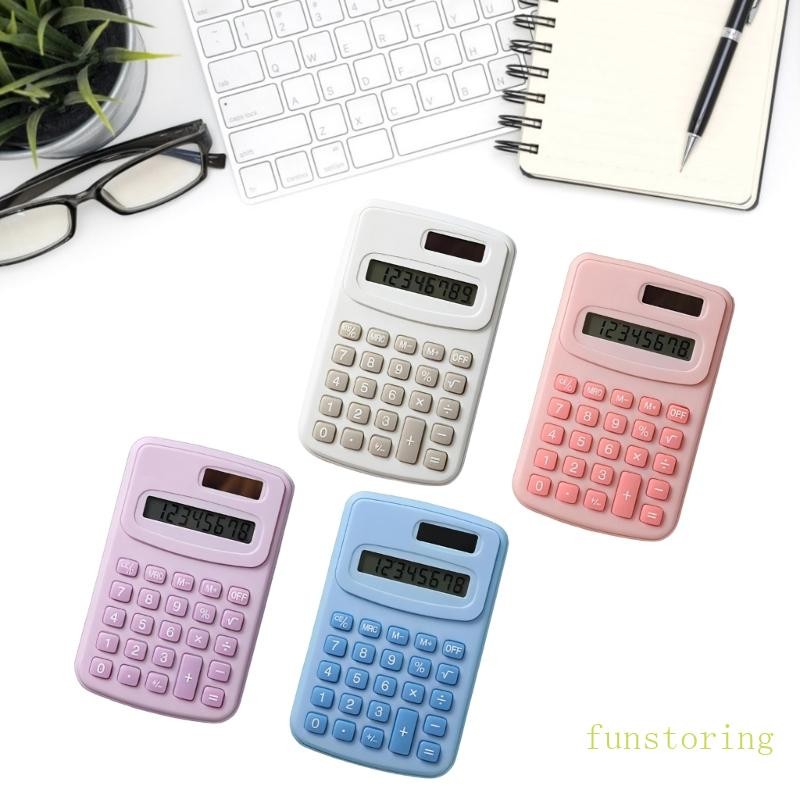 FUN Cute 8 Digit Large LCD Display Big Button Calculator for Daily and ...