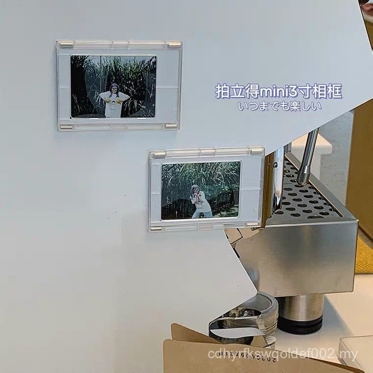 Polaroid magnet lutsinar plastik bingkai gambar foto 3-inci alat letak ...