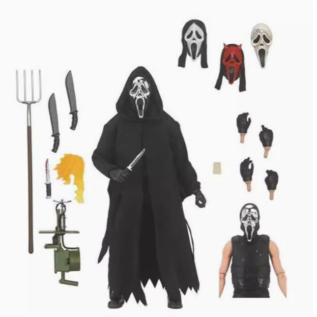 NECA Ghostface Mask 23cm Action Figures Model Scream Horror Figurine ...