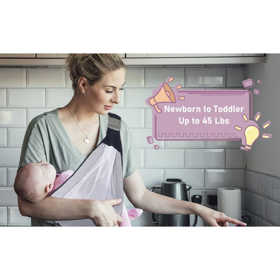 Comfortable Soft Breathable Baby Carrier Newborn Infant Ergonomic Baby ...