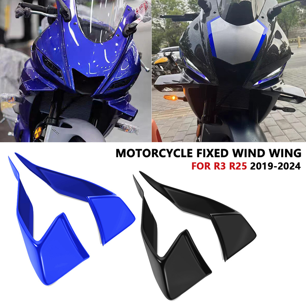For Motorcycle Downforce Naked Frontal Spoilers Winglet Aerodynamic ...