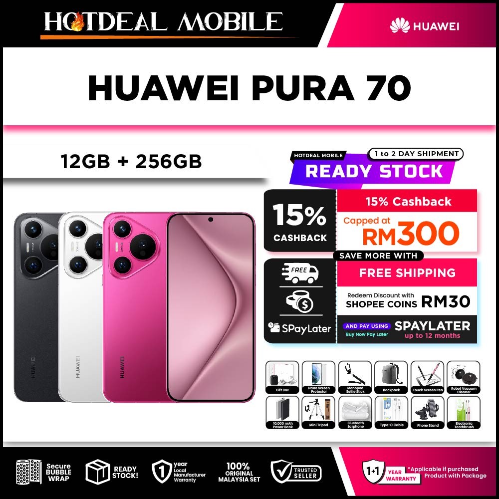 HUAWEI Pura 70 [12GB RAM 256GB ROM] - Original HUAWEI Malaysia | Shopee Malaysia