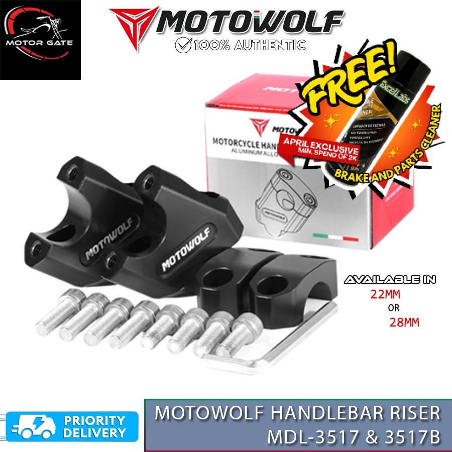 MOTOWOLF HANDLE BAR RISER FOR ADV,X-ADV,PCX,XRM MOTORCYCLE | Shopee ...