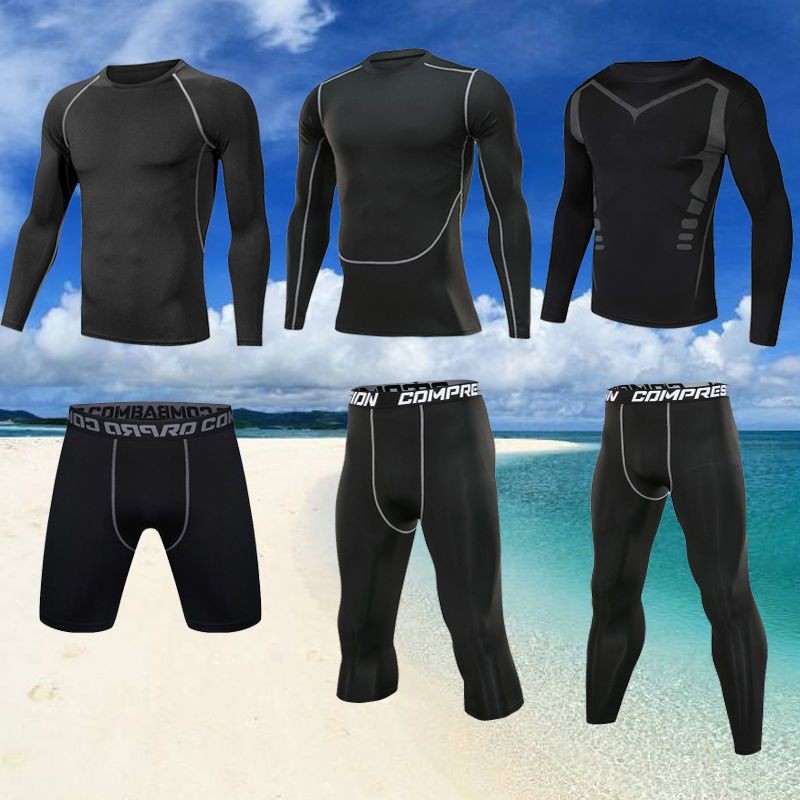 Swimsuit Men's Top Swimming Trunks Men's Hot Spring Skinny Sunscreen ...