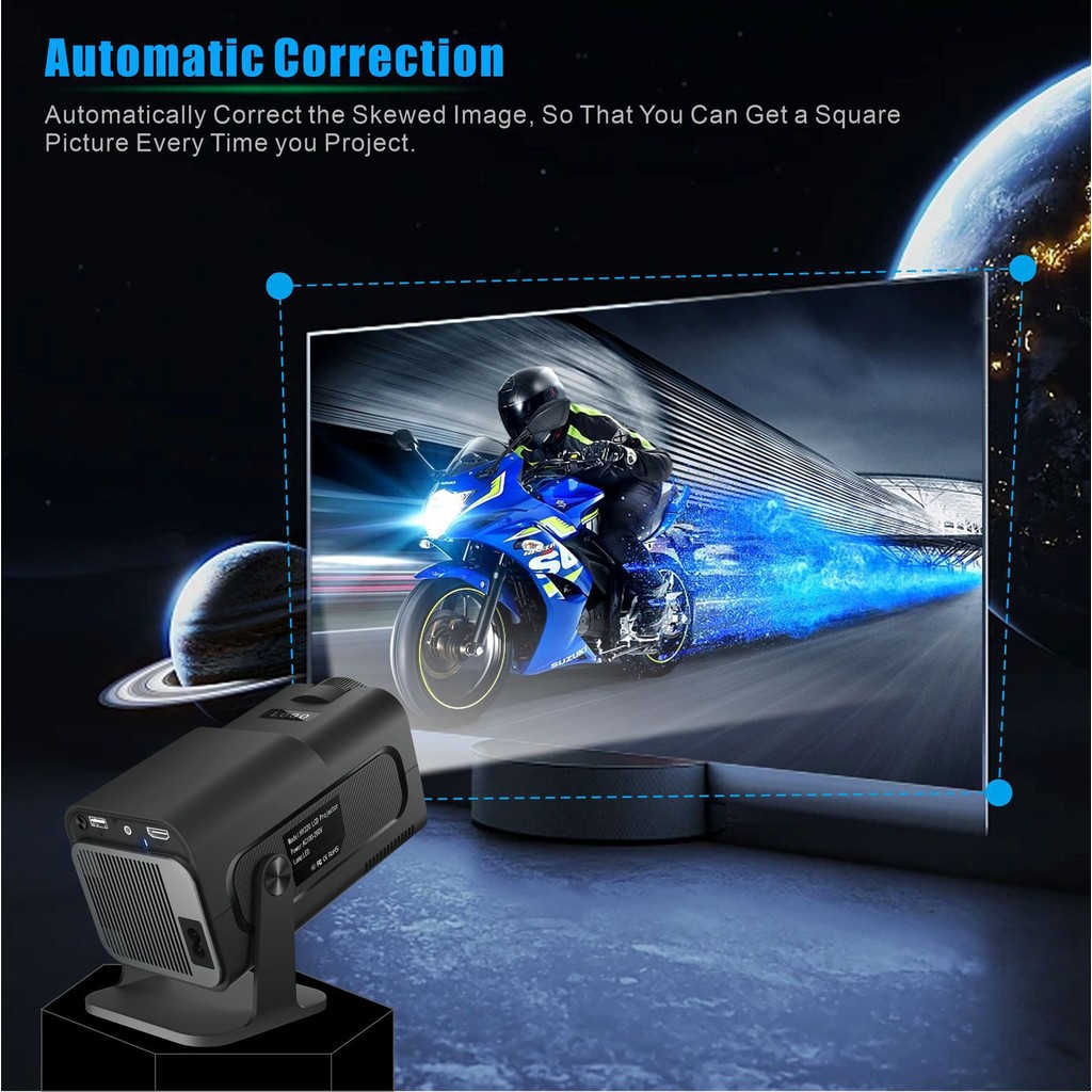 LENS HY320 Projector 4K Full HD 3500 Lumens - Android Smart Projector ...
