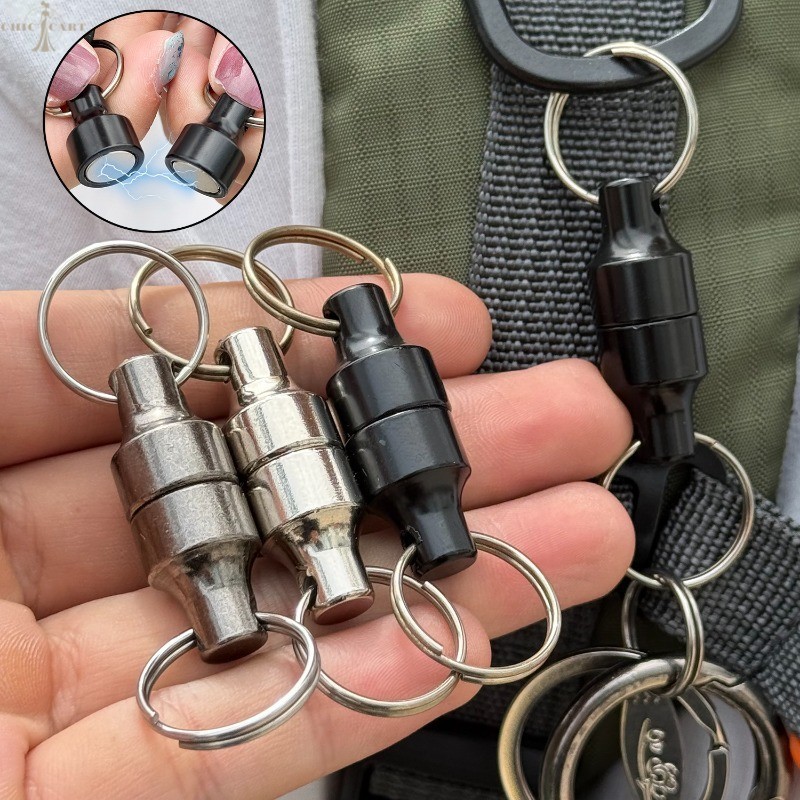 1/2/3Pairs Magnetic Keychain - Multifunctional Lost-proof Keyring ...