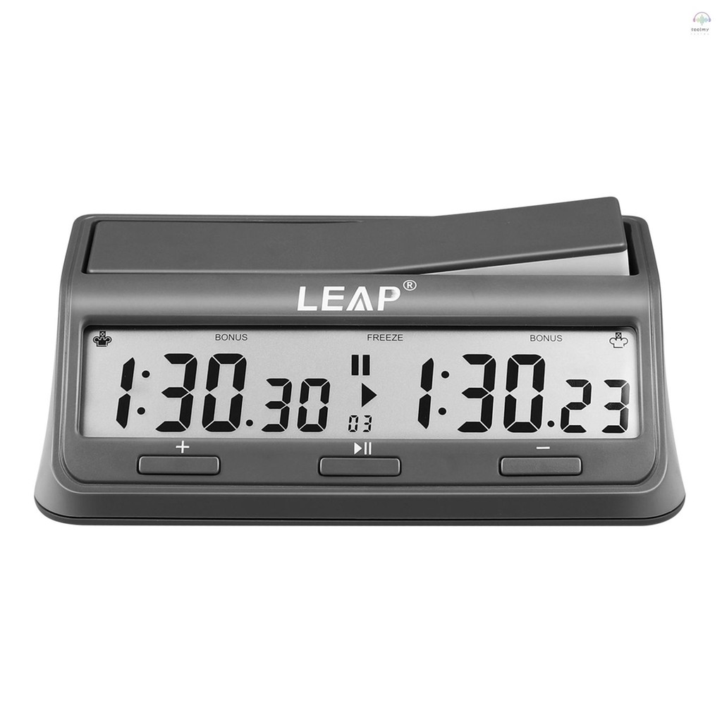 LEAP Chess Clock Digital Chess Timer Professional for Board Games Timer with 37 Preset Programme ...