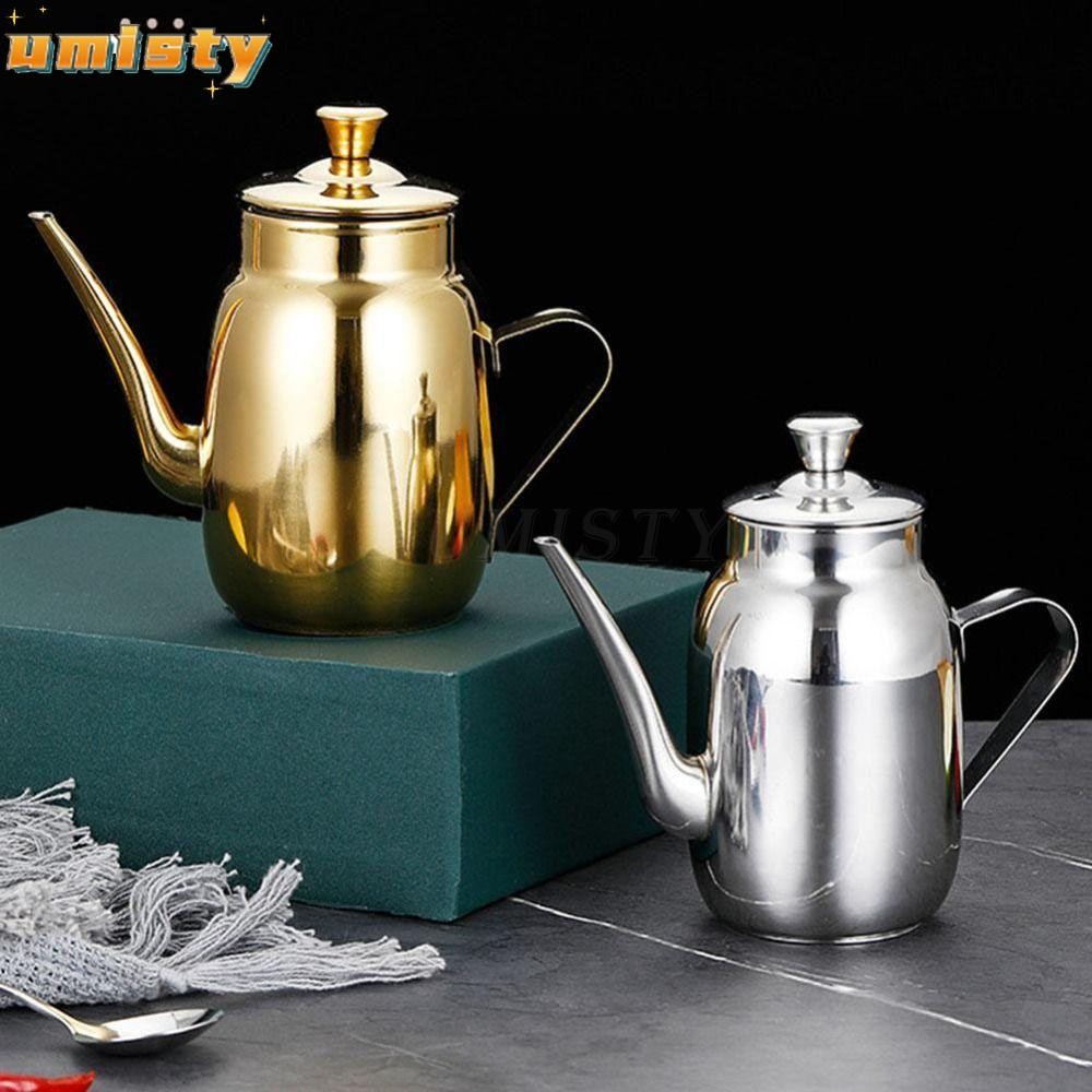 UMISTY Oil Pot, Stainless Steel Large Capacity Kitchen Oil Dispenser ...