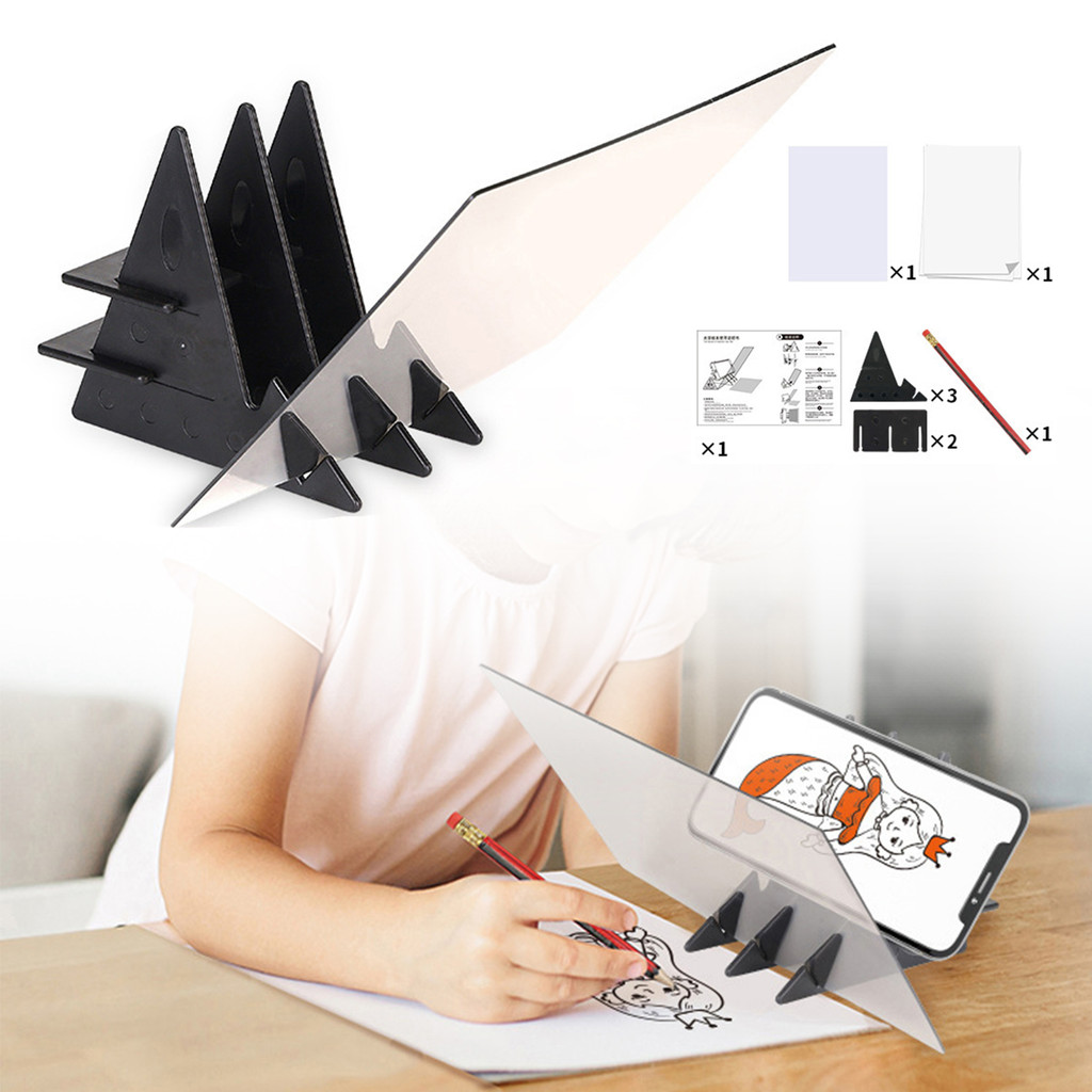1 SET Portable Optical Tracing Board for Sketching and Painting - Clear ...