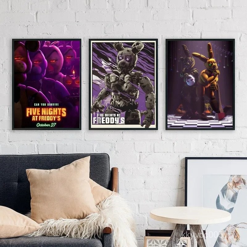 Fnaf Five-nights-At-Freddys Poster No Framed Poster Kraft Club Bar ...