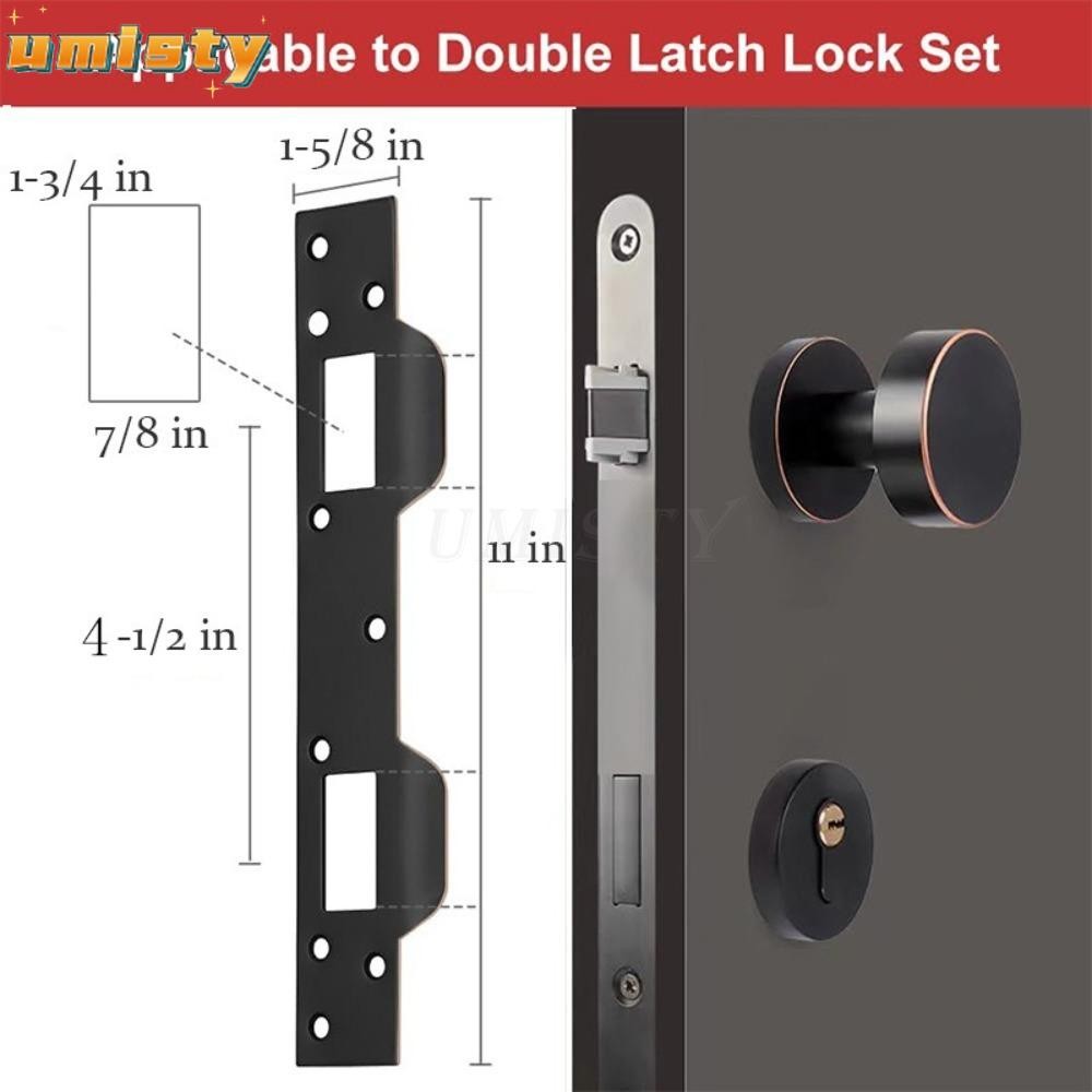 UMISTY Door Latch Guard Plate, I Shaped 11 Inch Outswing Angle Latch ...