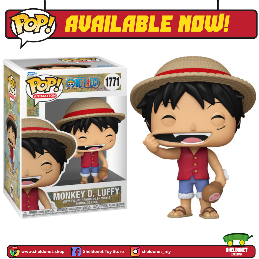 Funko Pop! Animation: One Piece - Monkey D. Luffy with Meat | Shopee ...