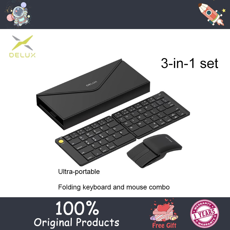 DULEX MF10 Foldable keyboard and mouse for iPad, Huawei Matepad, cloud ...