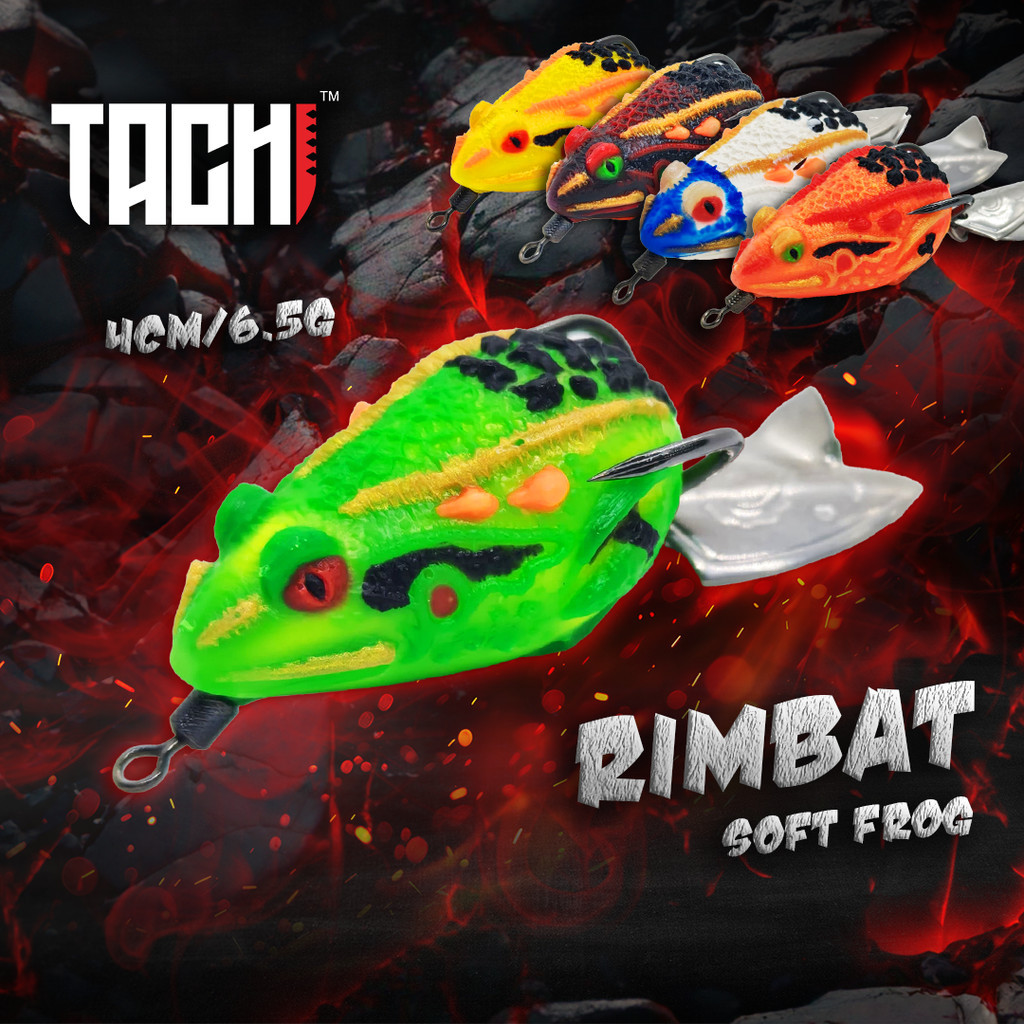 Umpan Katak TACHI RIMBAT Soft Frog Top Water Lure 4cm/6.5g LV Blade ...