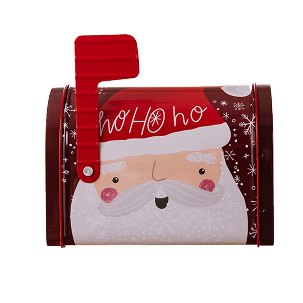 Christmas Mailbox Cheerful Holiday Touch Spacious Interior For Candy ...