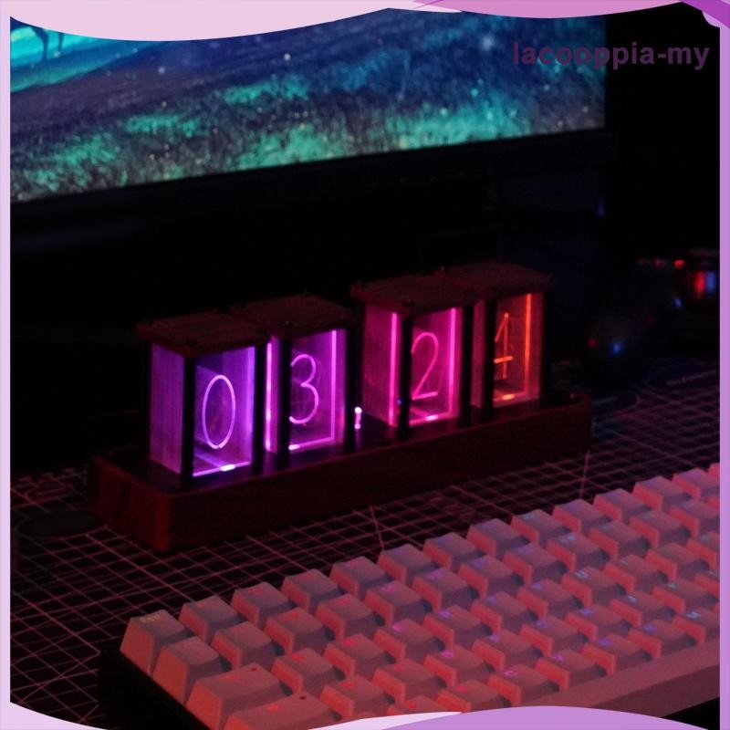 [LacooppiaMY] Nixie Tube Clock Set, Alarm Clock Simulation LED Display ...