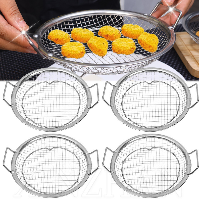 Double-Ear Frying Oil Filter Disk - Frying Oil Strainer - Multipurpose ...