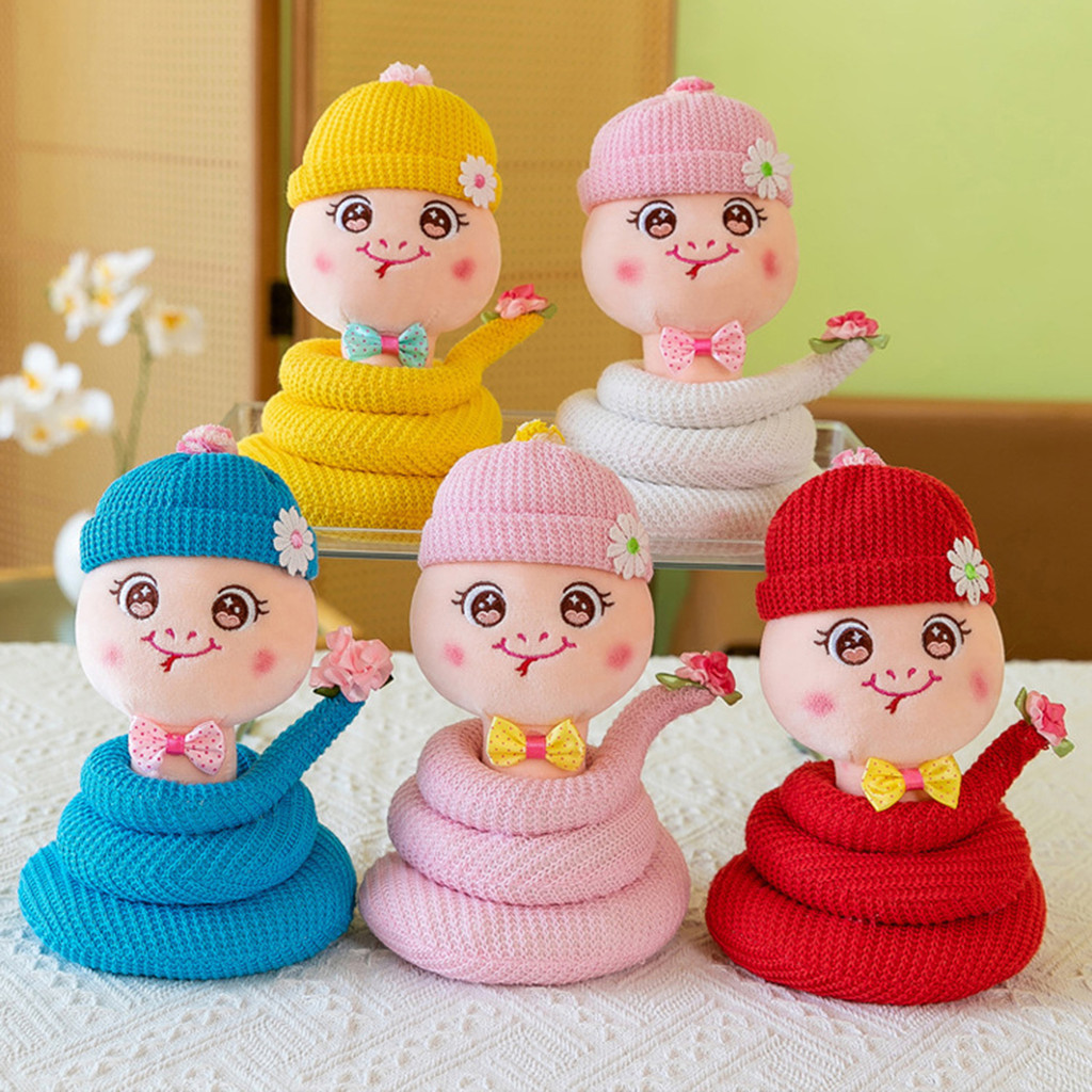 [FB] Kawaii Big Eyes Snake Plush Toy Stuffed Animal Dolls Chinese ...