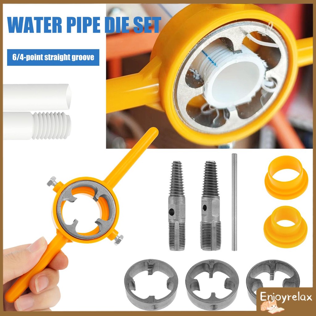 PVC Thread Maker Tool Pipe Threader Kit with Plastic Pipe Thread and ...