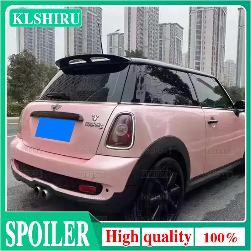 For Mini Cooper R56 Glass Top Spoiler Fiber Material Rear Roof Spoiler ...