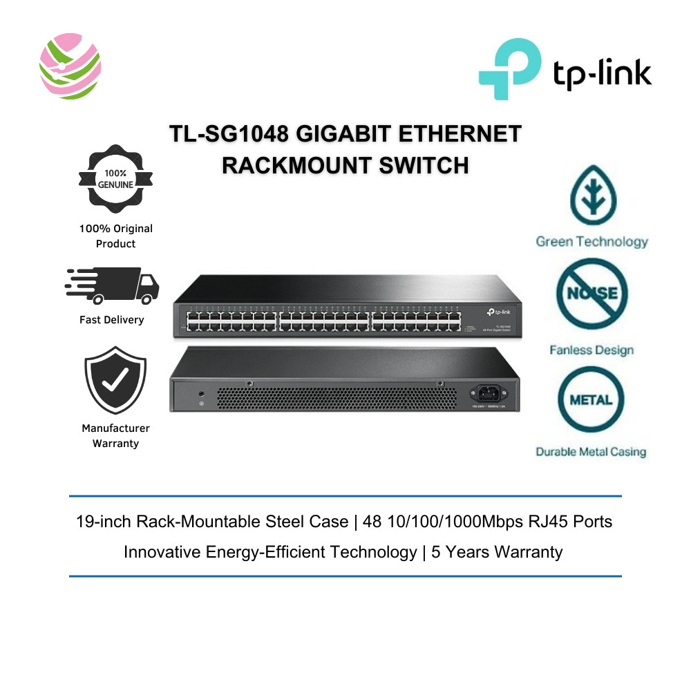 TP-Link Switch TL-SG1048 48 10/100/1000Mbps RJ45 Ports Gigabit Ethernet Rackmount Switch ...